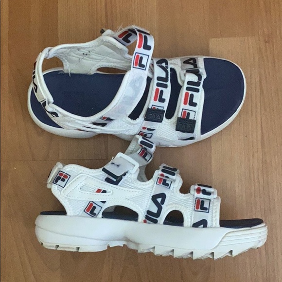 Fila | Shoes | Fila Disruptor Platform Sandals Like New | Poshmark